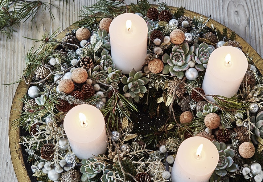 Skøn adventskrans på ti minutter | bobedre.dk