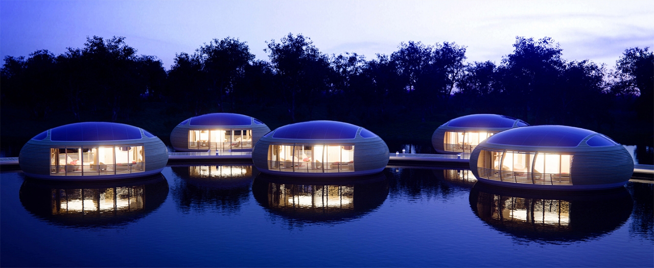 Miljøvenlig og flydende arkitektur : Se denne spektakulære by bestående ...