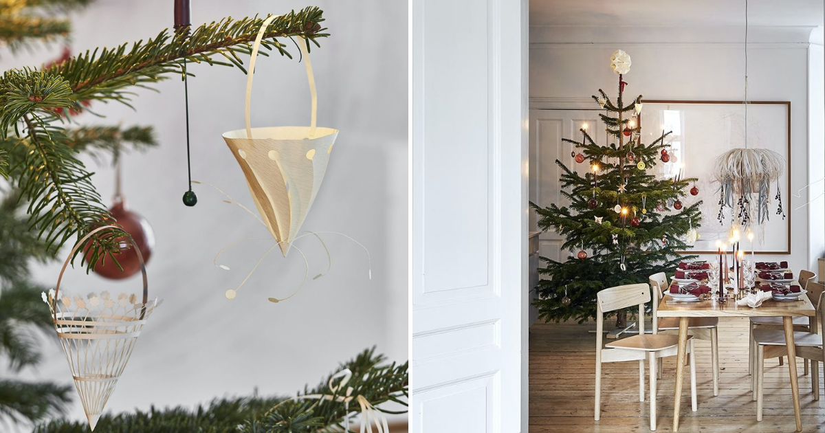 Arkitektens hjem er fyldt med unikt, hjemmelavet julepynt af papir ...