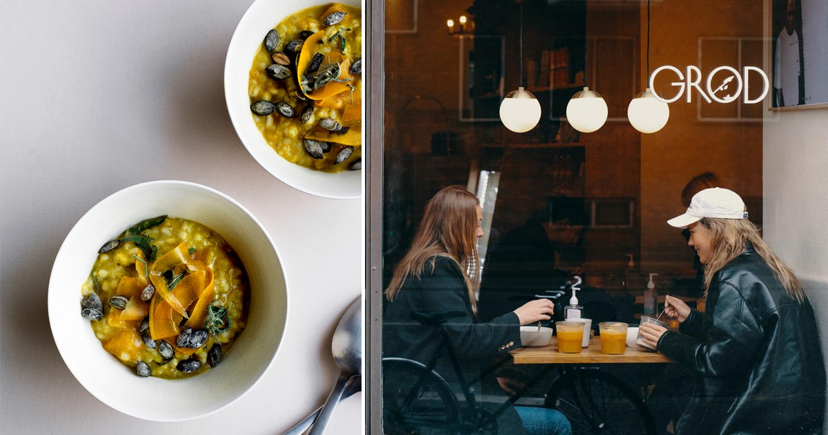 Få GRØDs opskrift på lækker bygotto med græskar og vesterhavsost ...