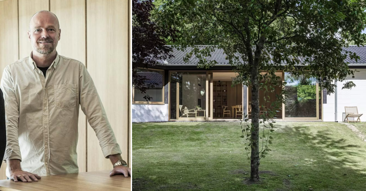 Transformasjon av en villa fra 1970-tallet med bevaring av lettbetong ...