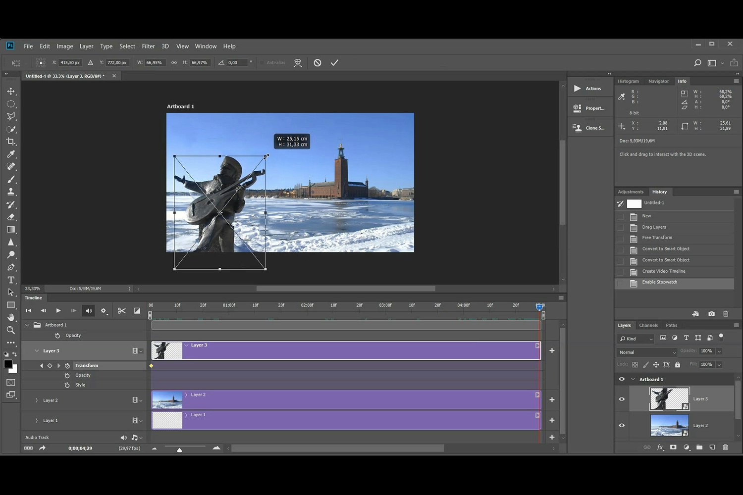 Photoshop-koulu: 3D-tehoste kuvaan | digi-kuva.fi