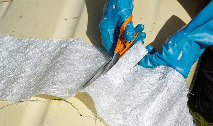 Slak lager du en solid reparasjon med glassfiber | gjoerdetselv.com