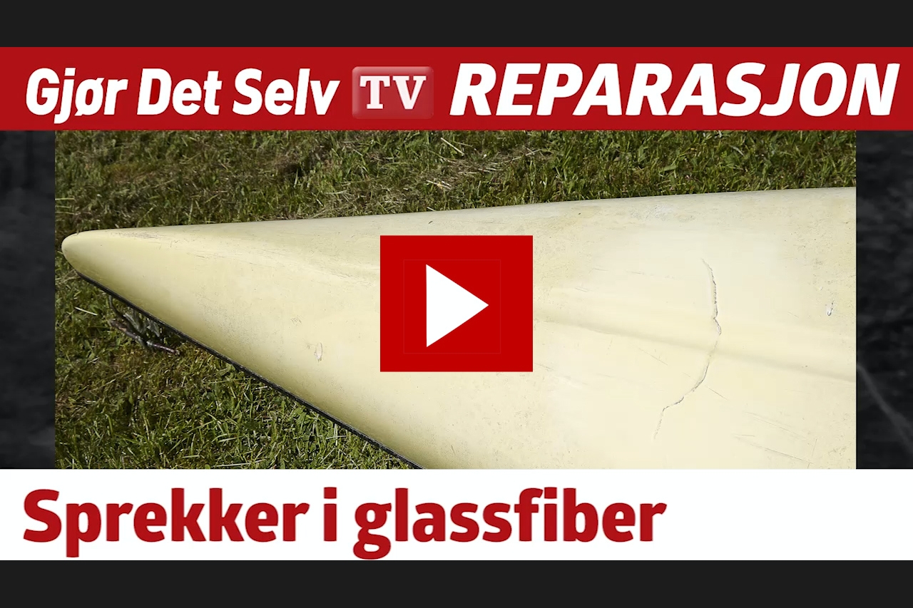 Sterk reparasjon med glassfiber | Gjør Det selv