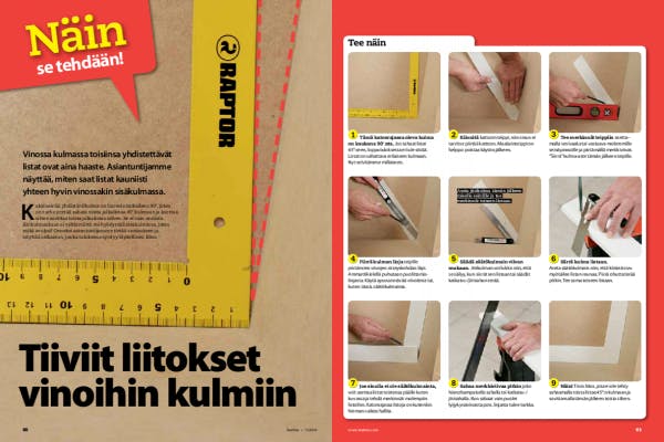 Tiiviit liitokset vinoihin kulmiin | Tee Itse