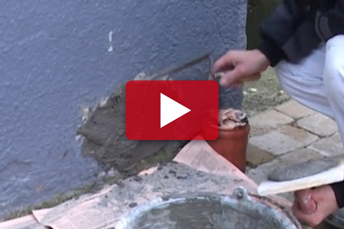 KORJAUSMUURAUS: Sokkelin rappauksen paikkaaminen | Tee Itse