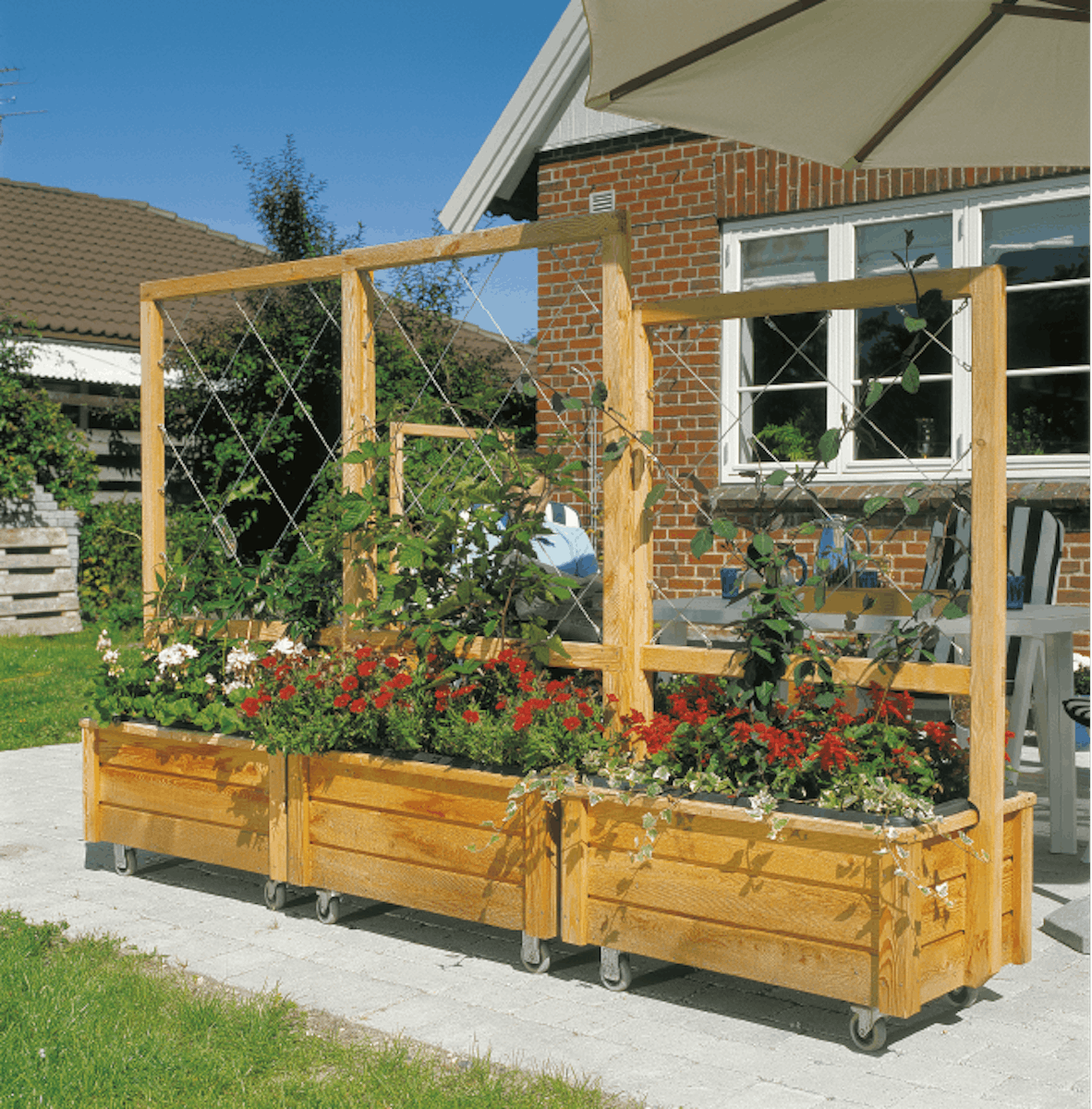 Plantekasser på hjul - bygg flotte plantekasser på hjul | Gjør Det selv