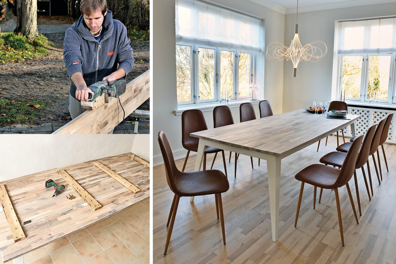 Rustikt träbord för 2500 kr. | Gör Det Själv