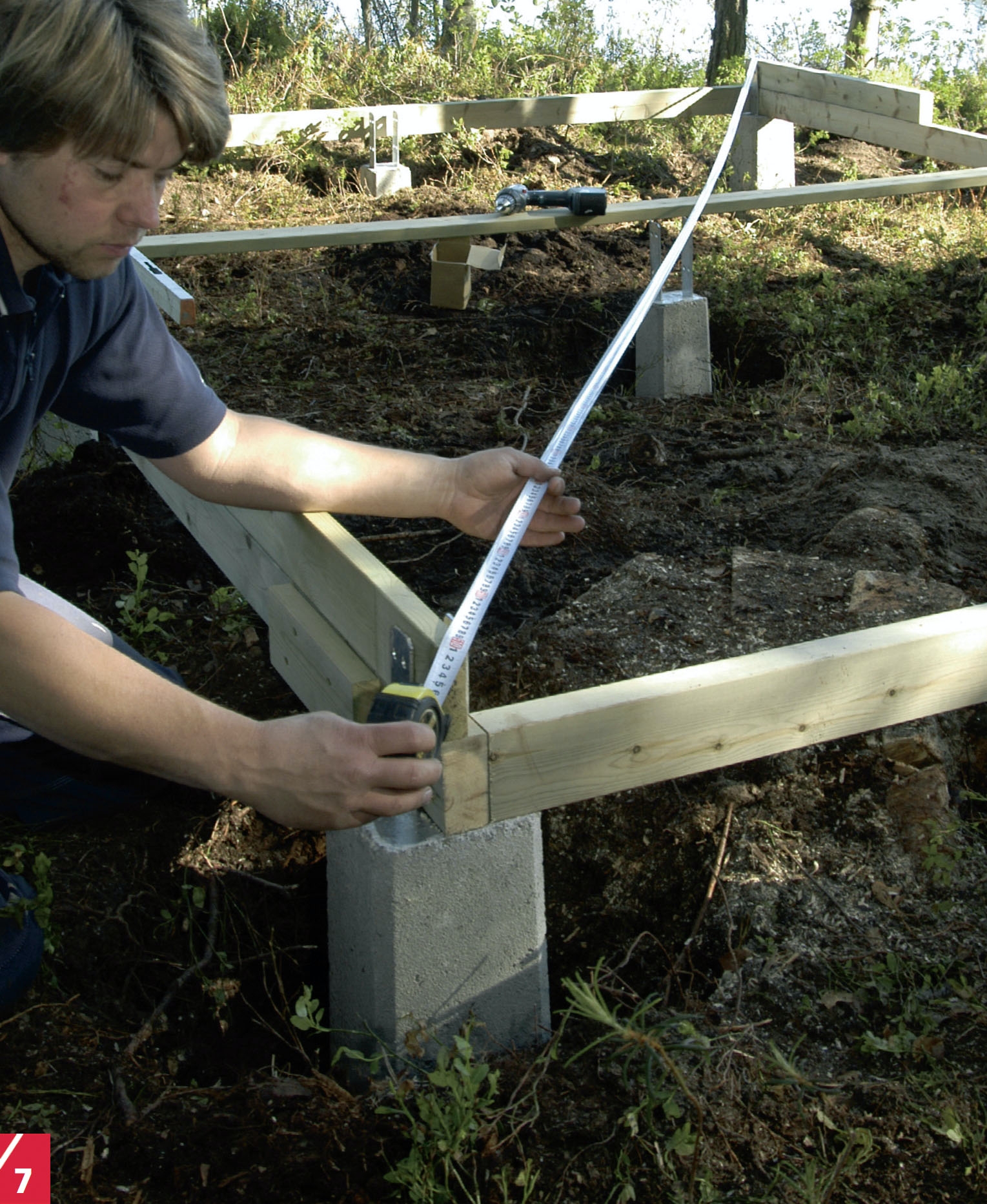 Punktfundament - sådan bygger du fundament på naturgrund | Gør Det Selv