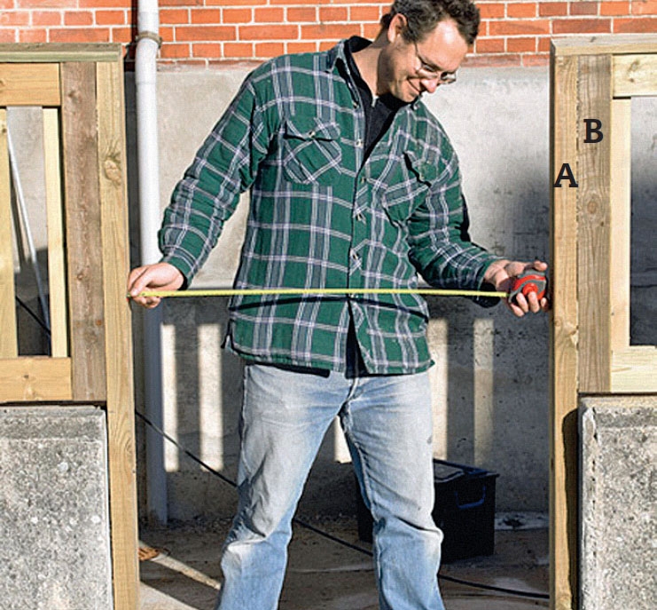 Limma fast staketet på betongmuren - del 2:3 | Gör Det Själv