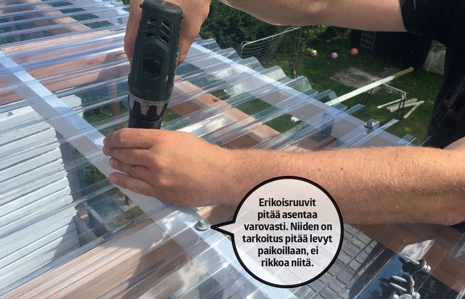 Katettu terassi viikonlopussa | Tee Itse