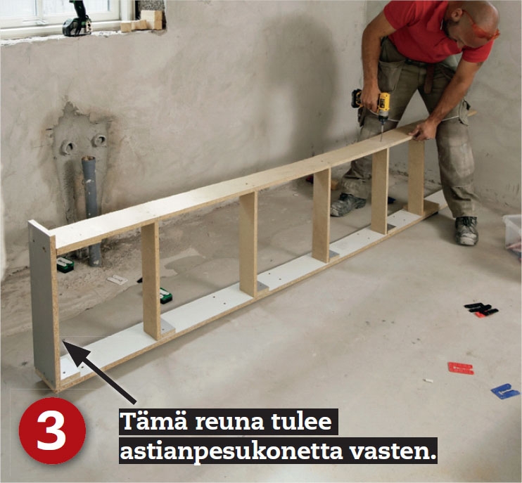 -keittiö kiinteä sokkeli | Tee Itse