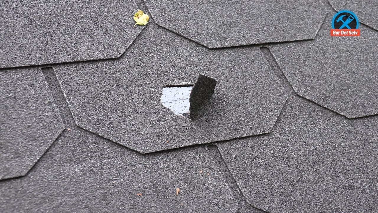 Hul i tagpap-shingles | goerdetselv.dk