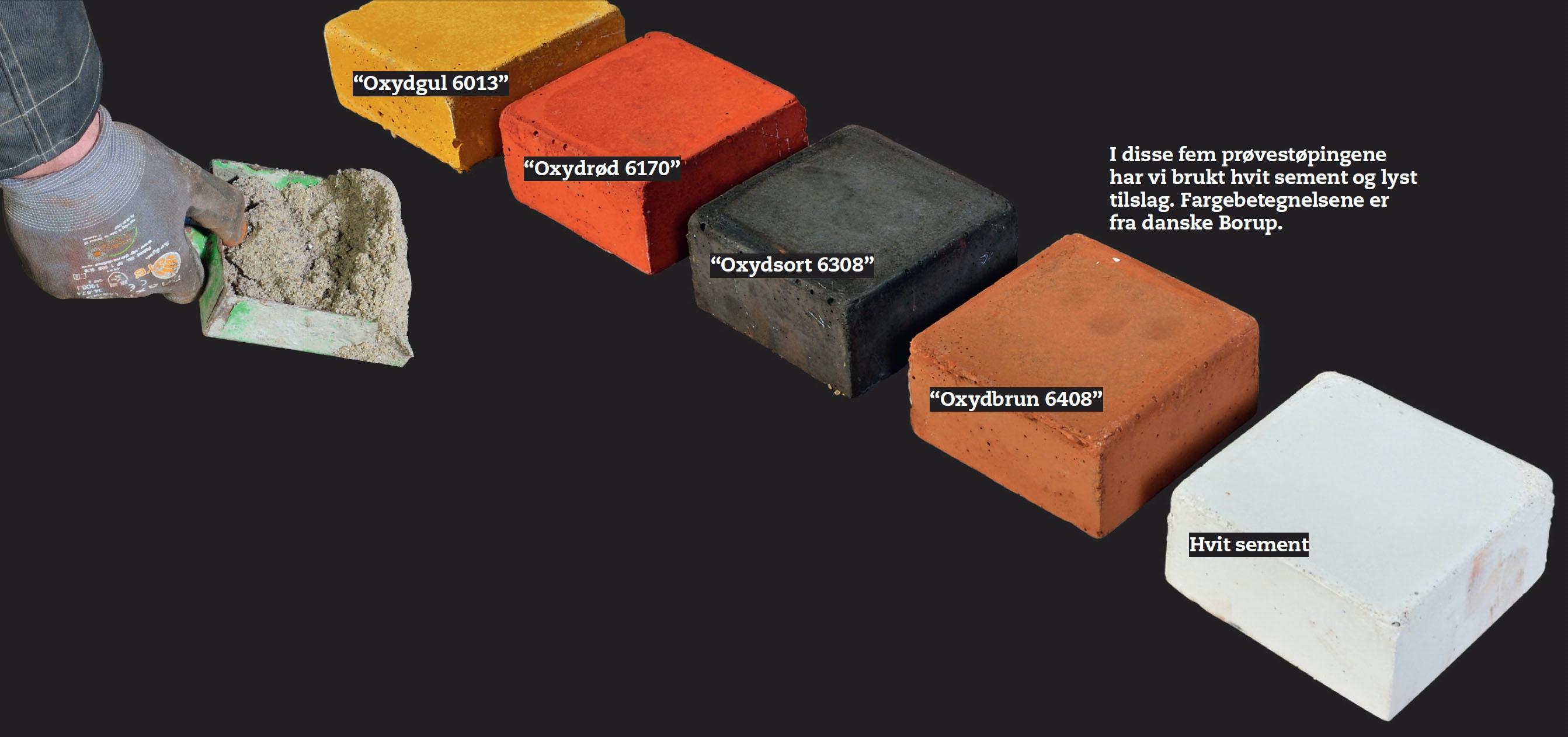 Betong i farger - slik støper du med farget betong | Gjør Det Selv