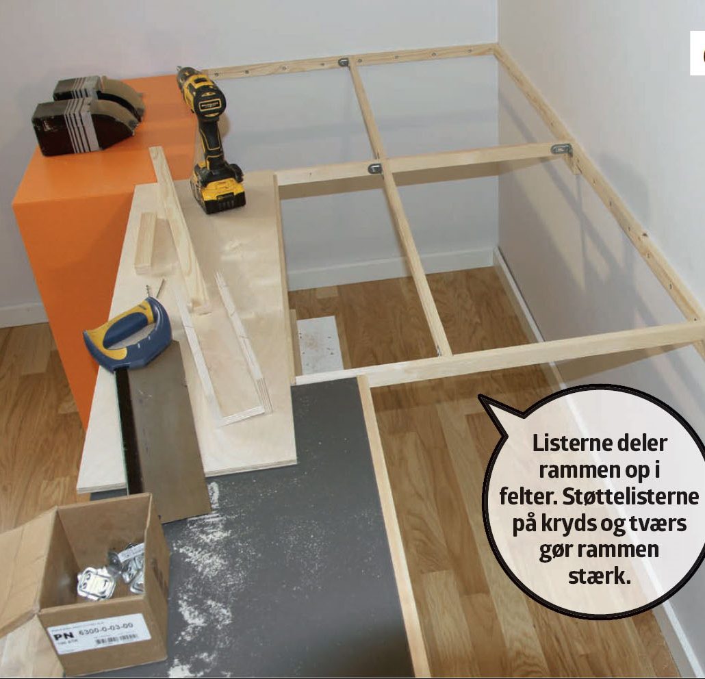 Byg en smart seng med opbevaring | Gør Det Selv