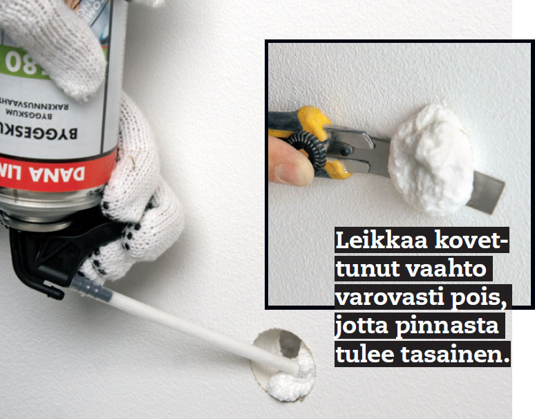 Kipsilevyn paikkaus | Tee Itse