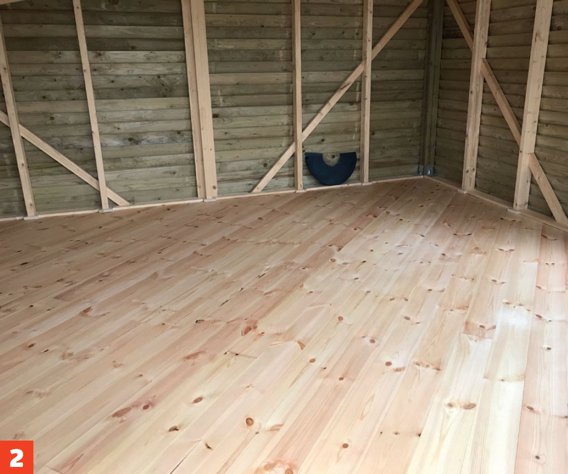 Kvadratisk anneks med diagonalt tag | Gør Det Selv