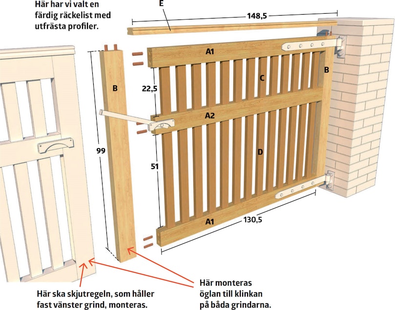 Bygg en stark grind av limträ | gds.se
