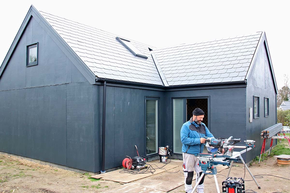 Tilbygg del 7: Fasadeplater | Gjør Det Selv