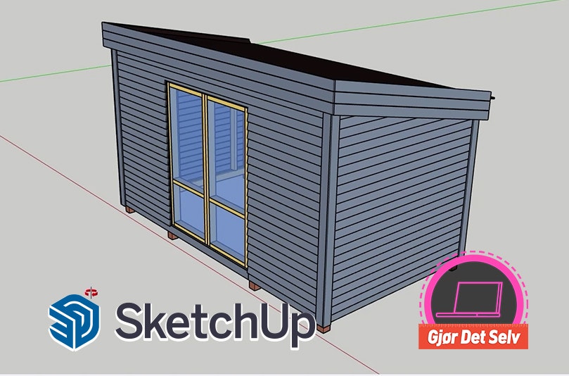 Videokurs: Tegn en utebod i SketchUp | gjoerdetselv.com