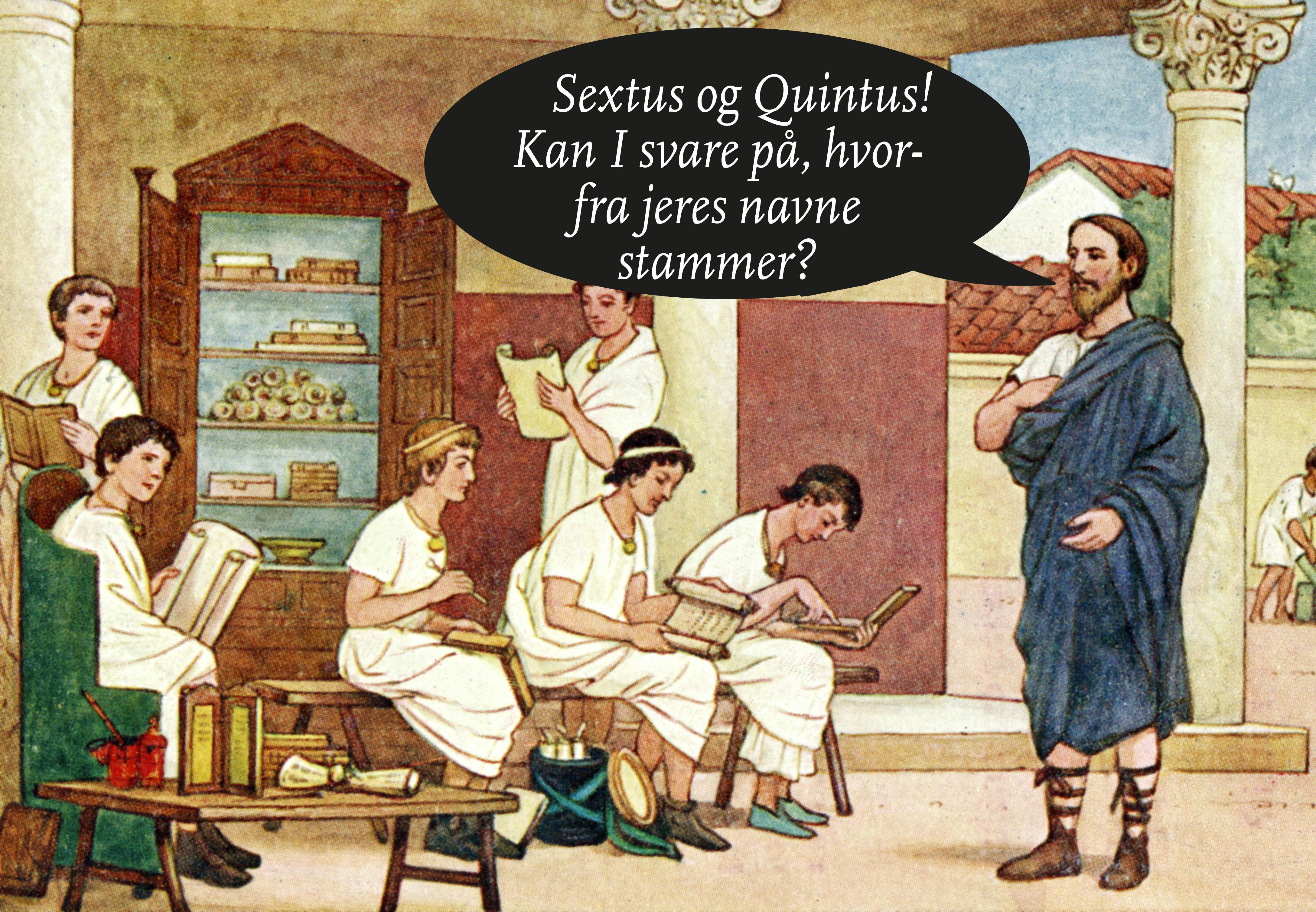 Hvorfor gav romerne deres børn tal-navne? | historienet.dk