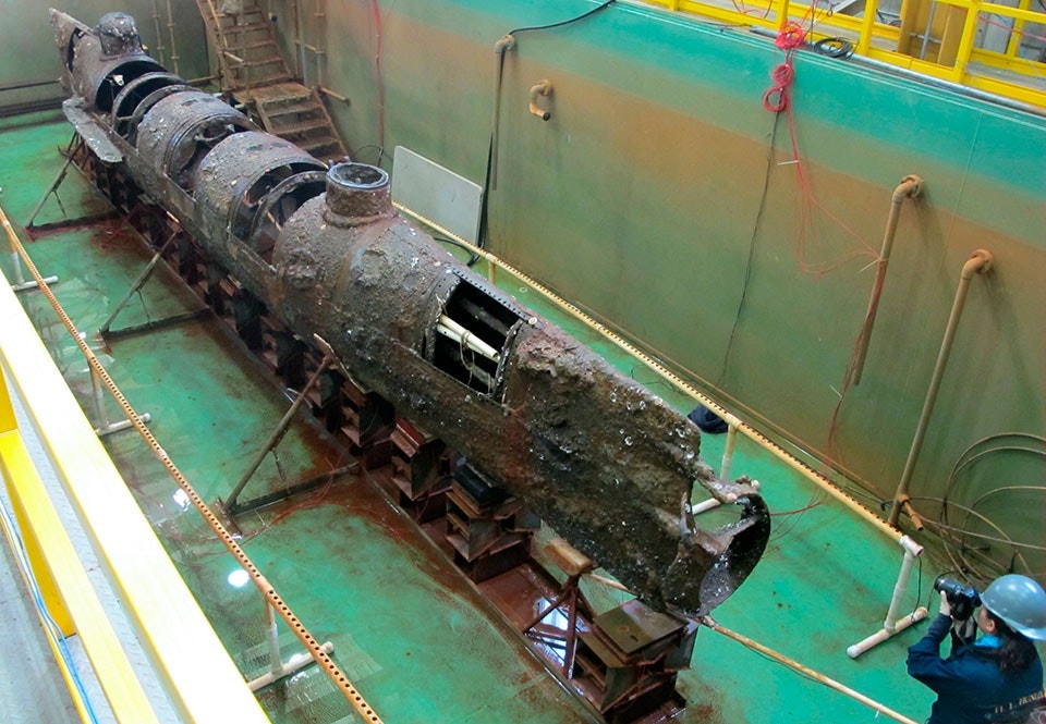 Mensentand gevonden in legendarische onderzeeër | historianet.nl