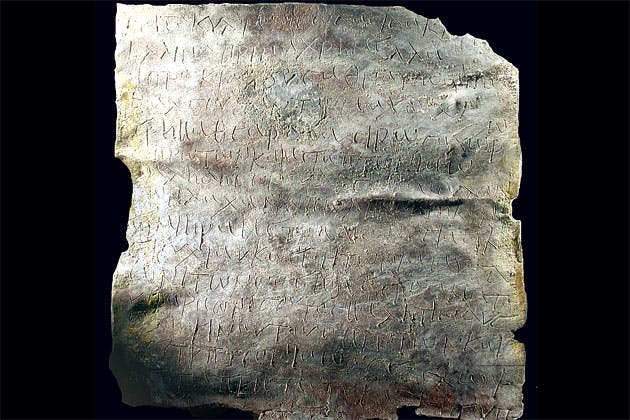 Tablet uit oudheid vervloekt groenteboeren | historianet.nl