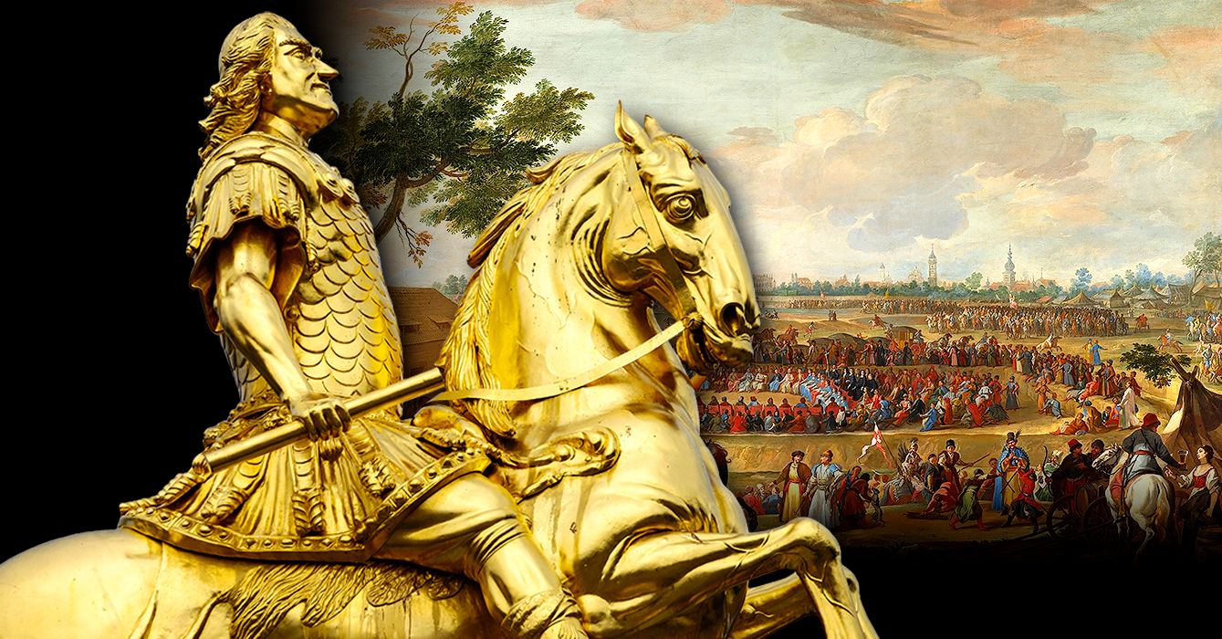 August den starke blev kung av Polen | varldenshistoria.se