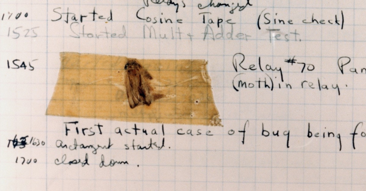 Daarom heet een computerfout een ‘bug’ | historianet.nl