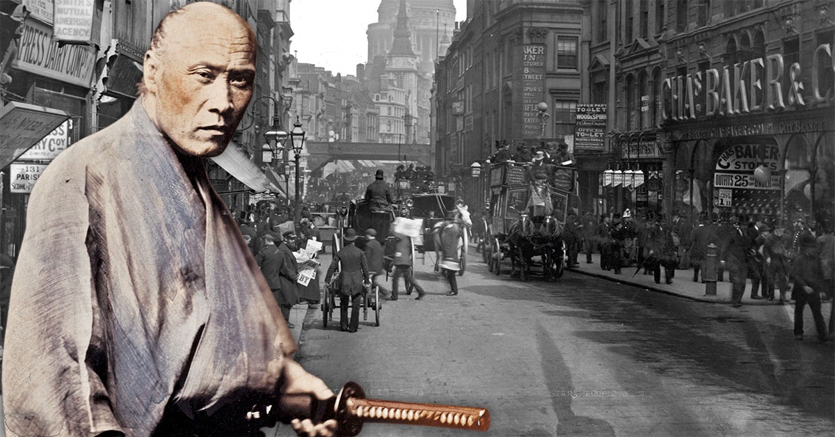 SAMURAIER I LONDON: Måbende turister fik kulturchok | historienet.dk