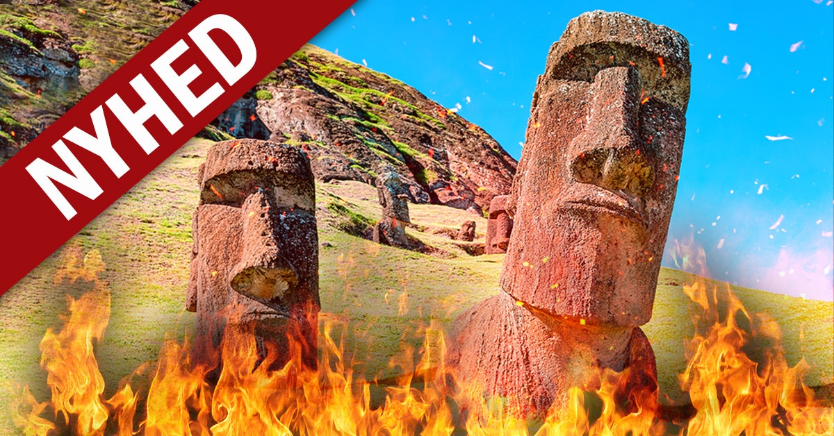 Pyroman ødelægger Påskeøens berømte statuer | historienet.dk