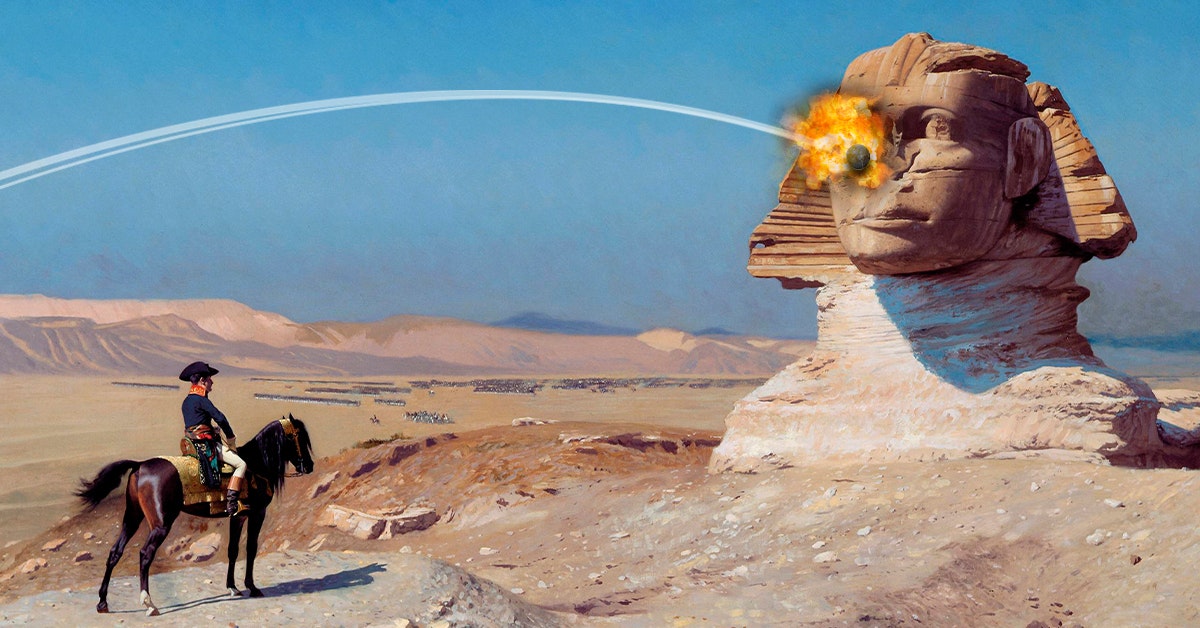 Skjøt Napoleons soldater nesen av sfinksen? | historienet.no