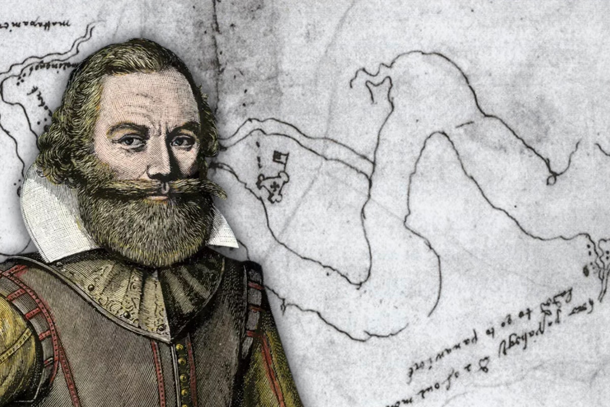 Kaart van beroemde kapitein moet leiden naar eerste Engelse kolonie ...