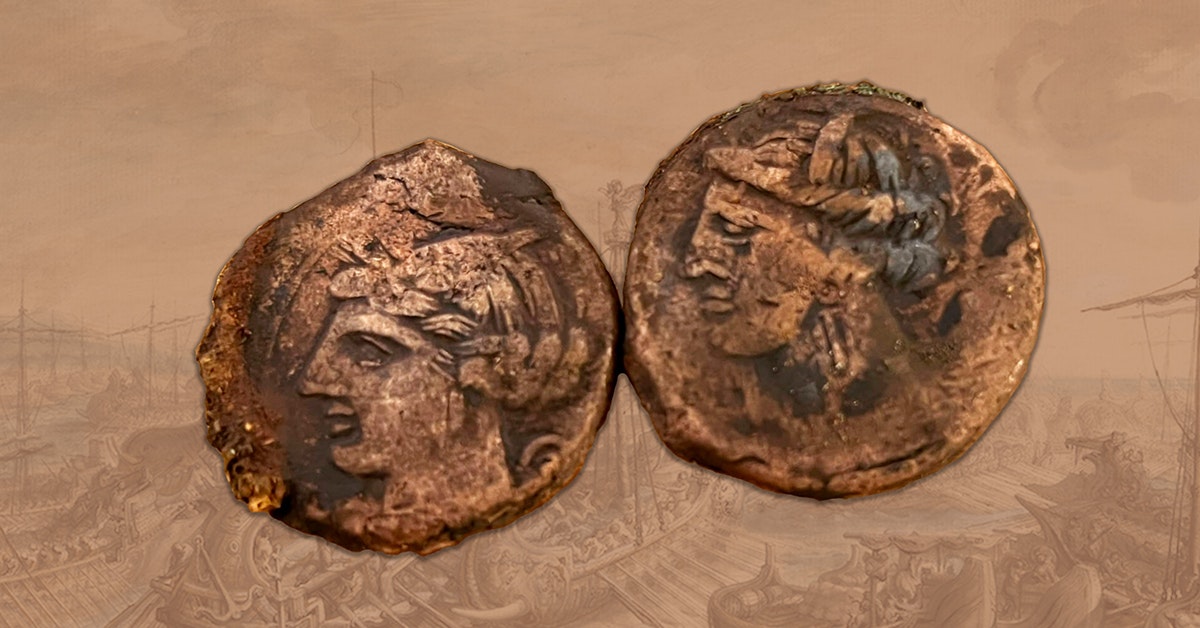 Archeologen Vinden Munten En Helmen Uit Slag Bij De Egadische Eilanden