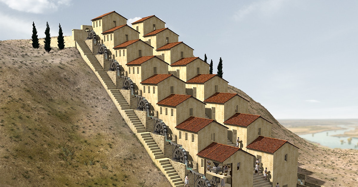 Barbegalissa sijaitsevat roomalaiset vesimyllyt ovat Euroopan vanhin ...