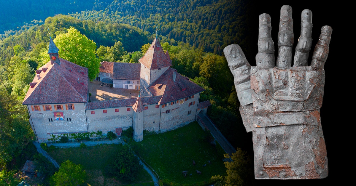 Välbevarad riddarhandske funnen vid det medeltida slottet Kyburg ...