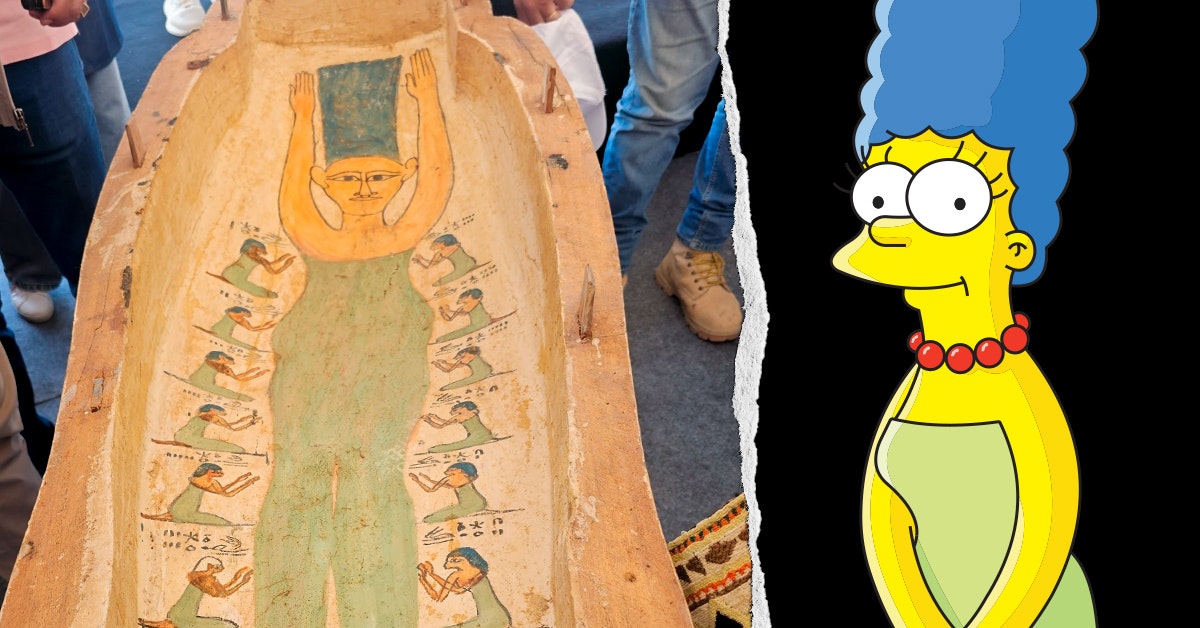 Egyptin "Marge Simpson" löytyi 3 500 vuotta vanhasta sarkofagista ...