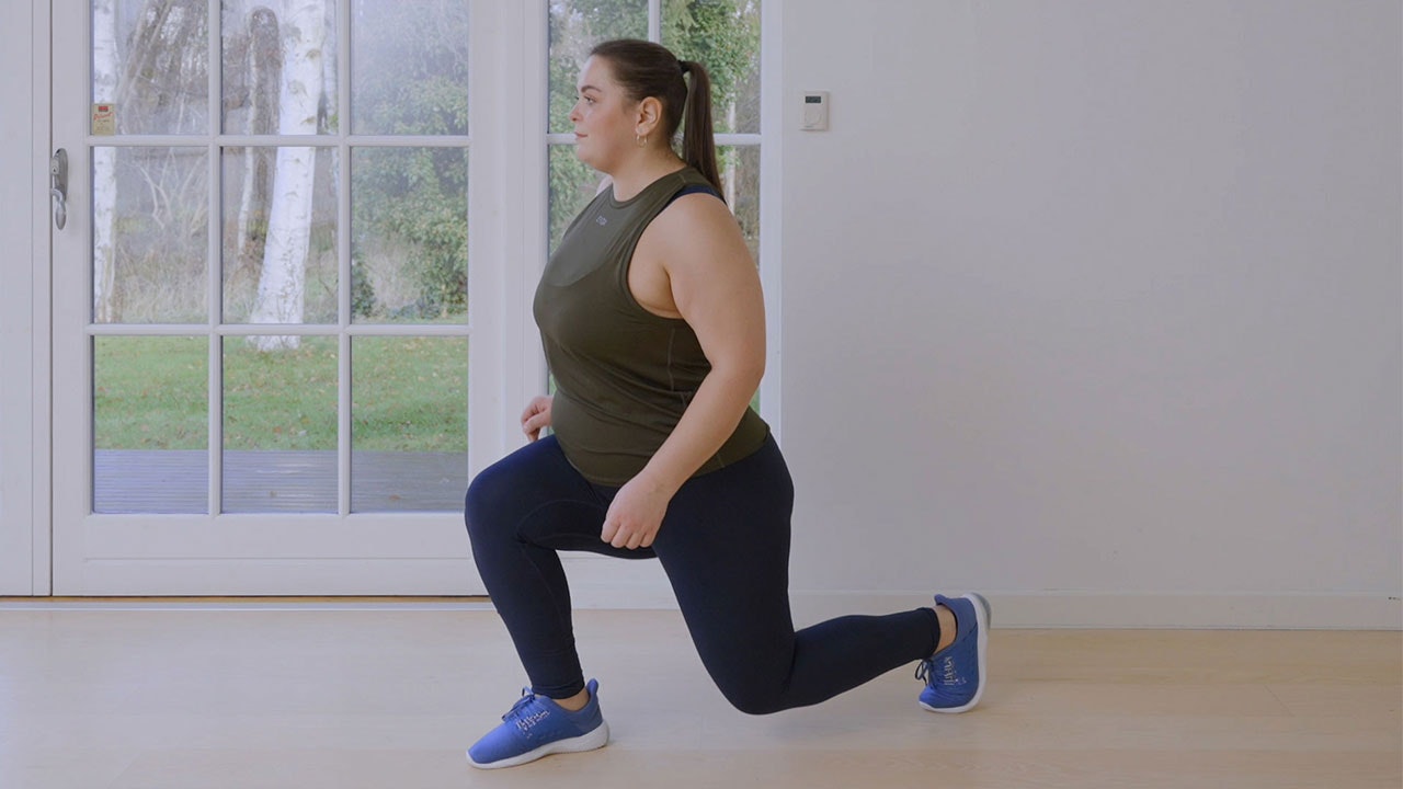 Split lunge – plus size-træning på video | iform.dk