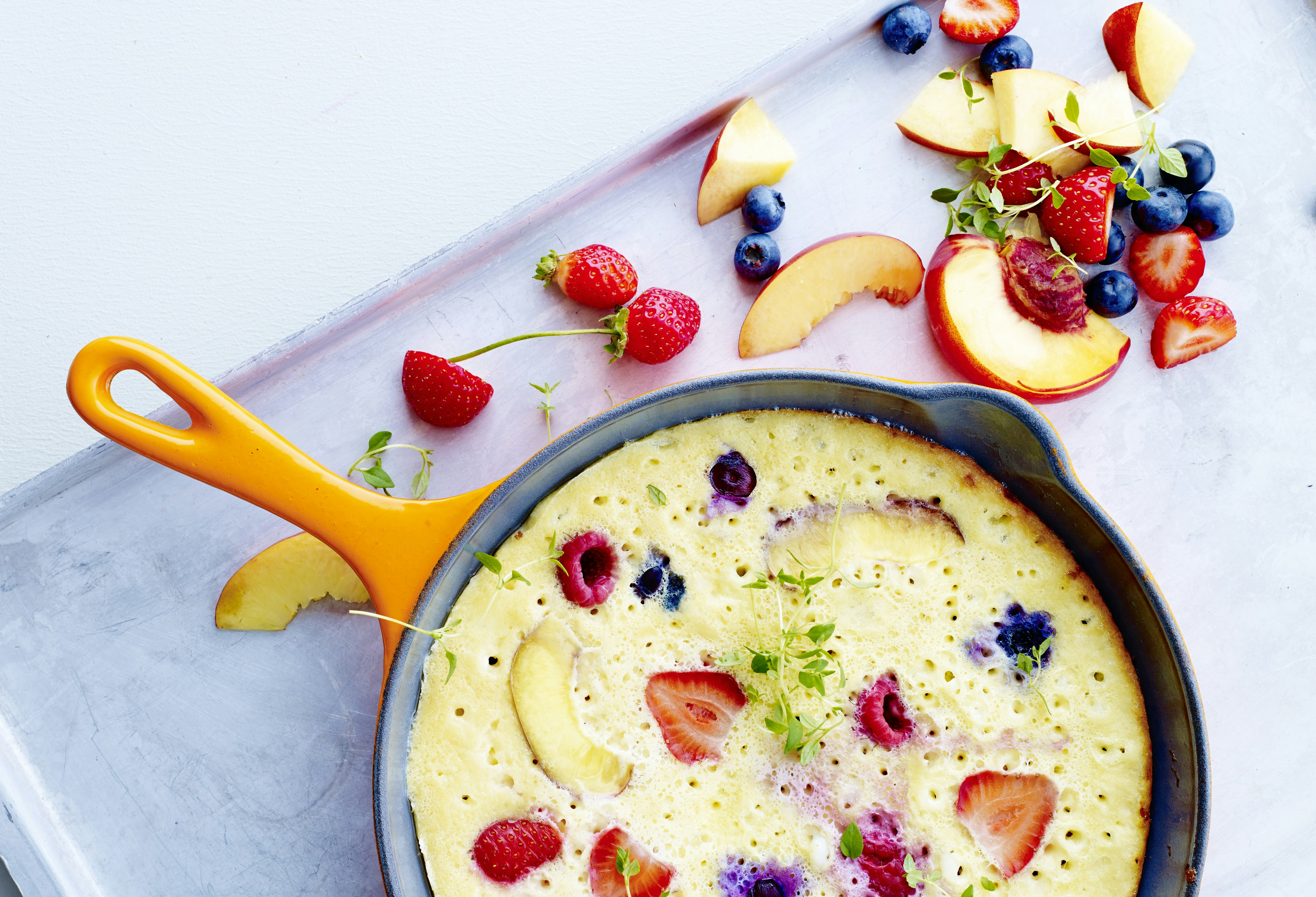 Æggehvideomelet med bær - proteinrig morgenmad | iform.dk