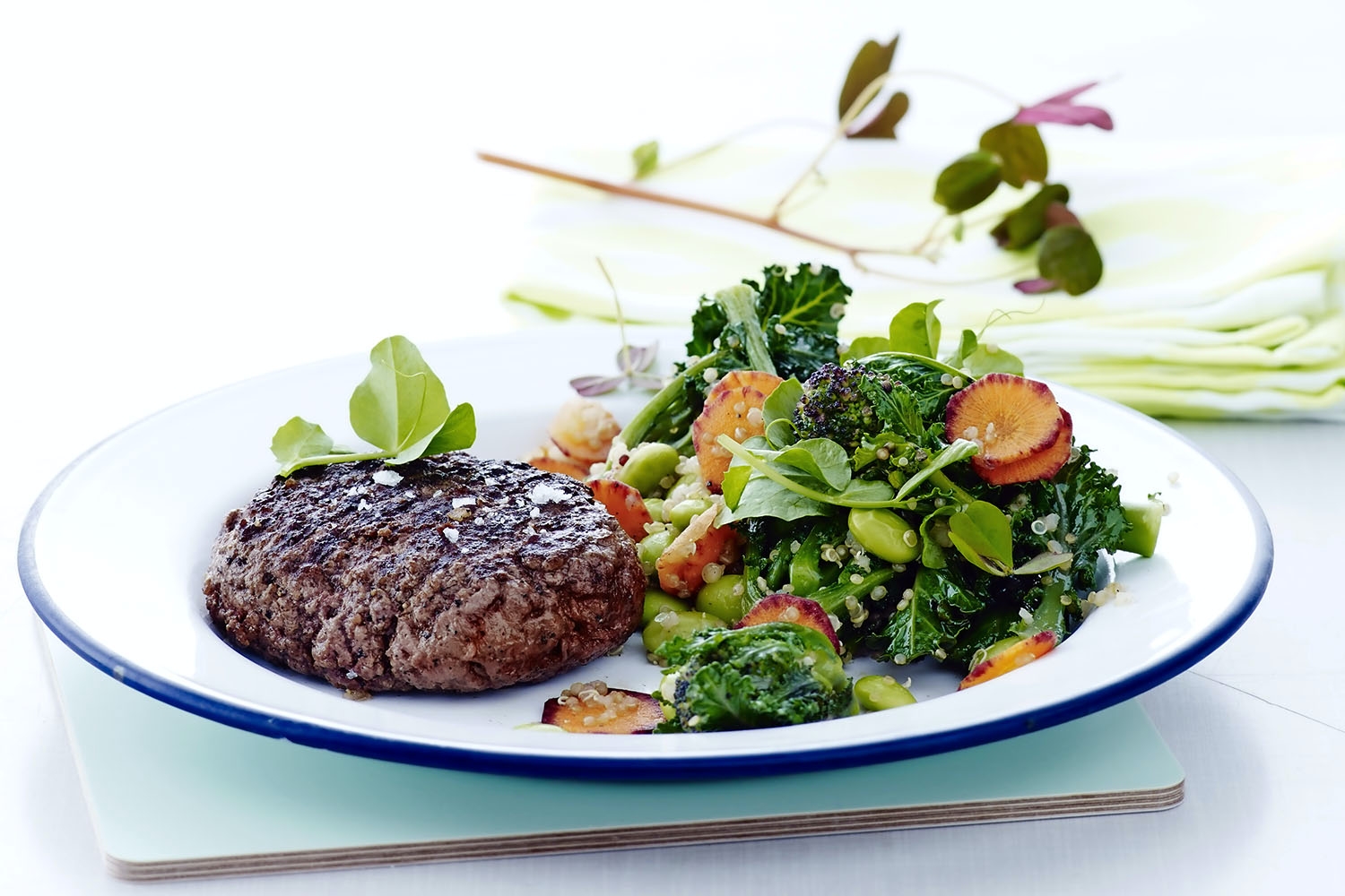 Rask middag med grillet burger | I FORM