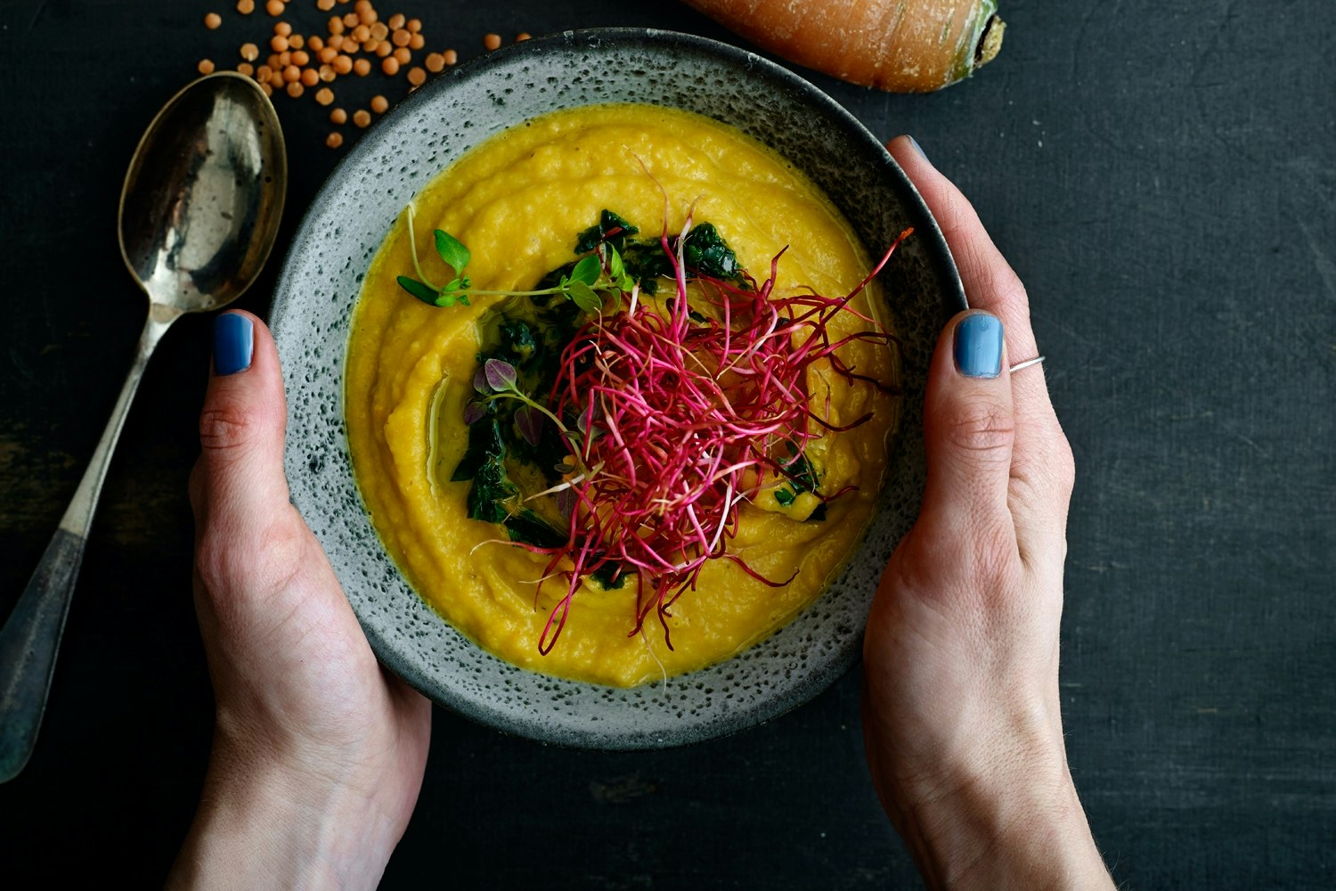 Rød linsesuppe med søtpotet | I FORM