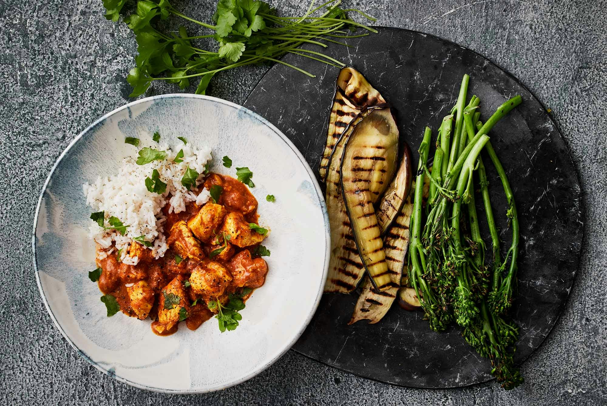 Recept: Butter chicken med grillade grönsaker | iform.se