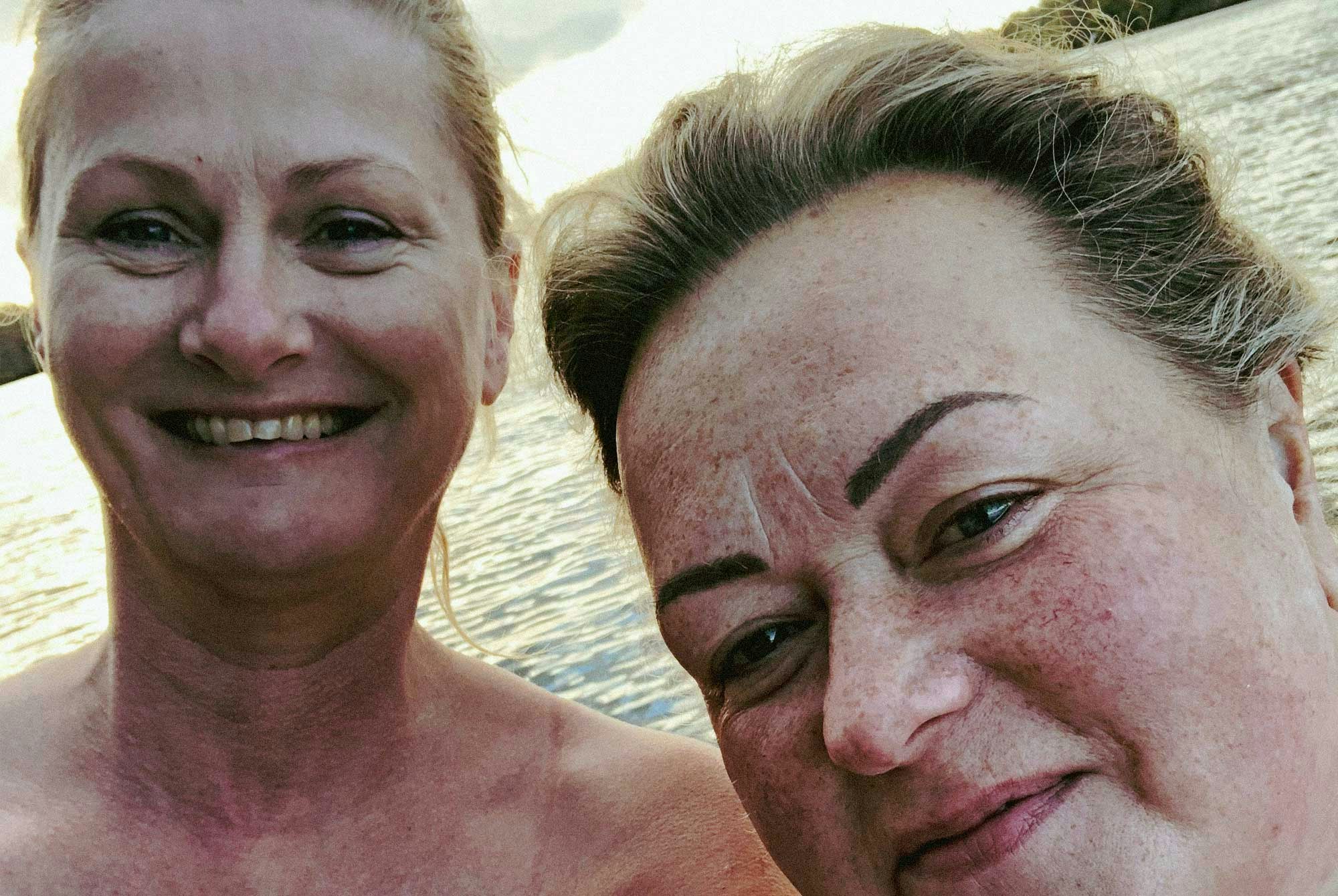 Vinterbader sammen: "Det er bare nemmere, når jeg gør det med Gitte ...