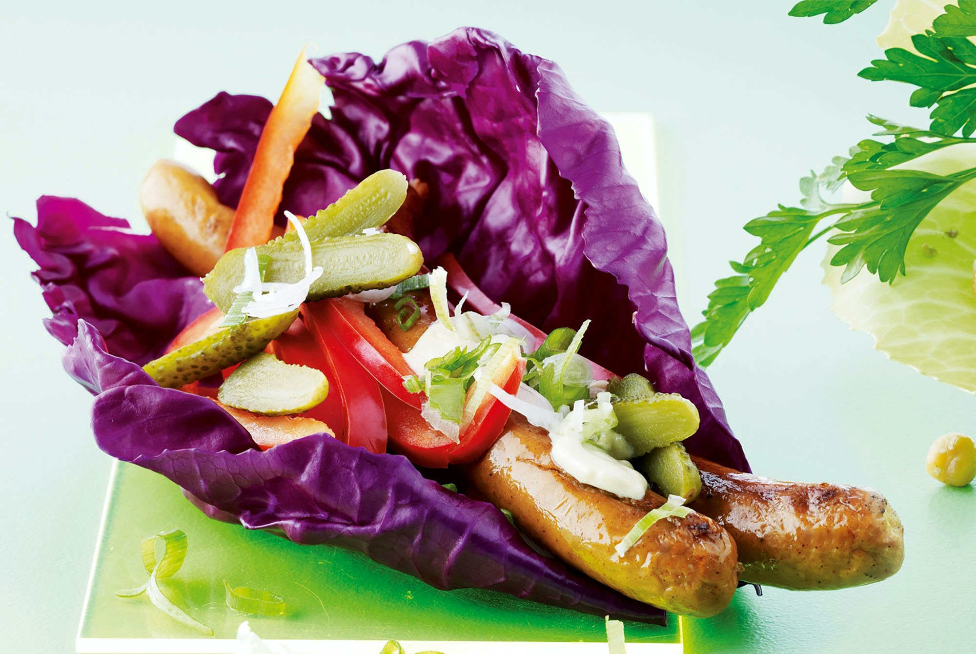 Funky dog i lilla spidskålswrap (opskrift) | iform.dk