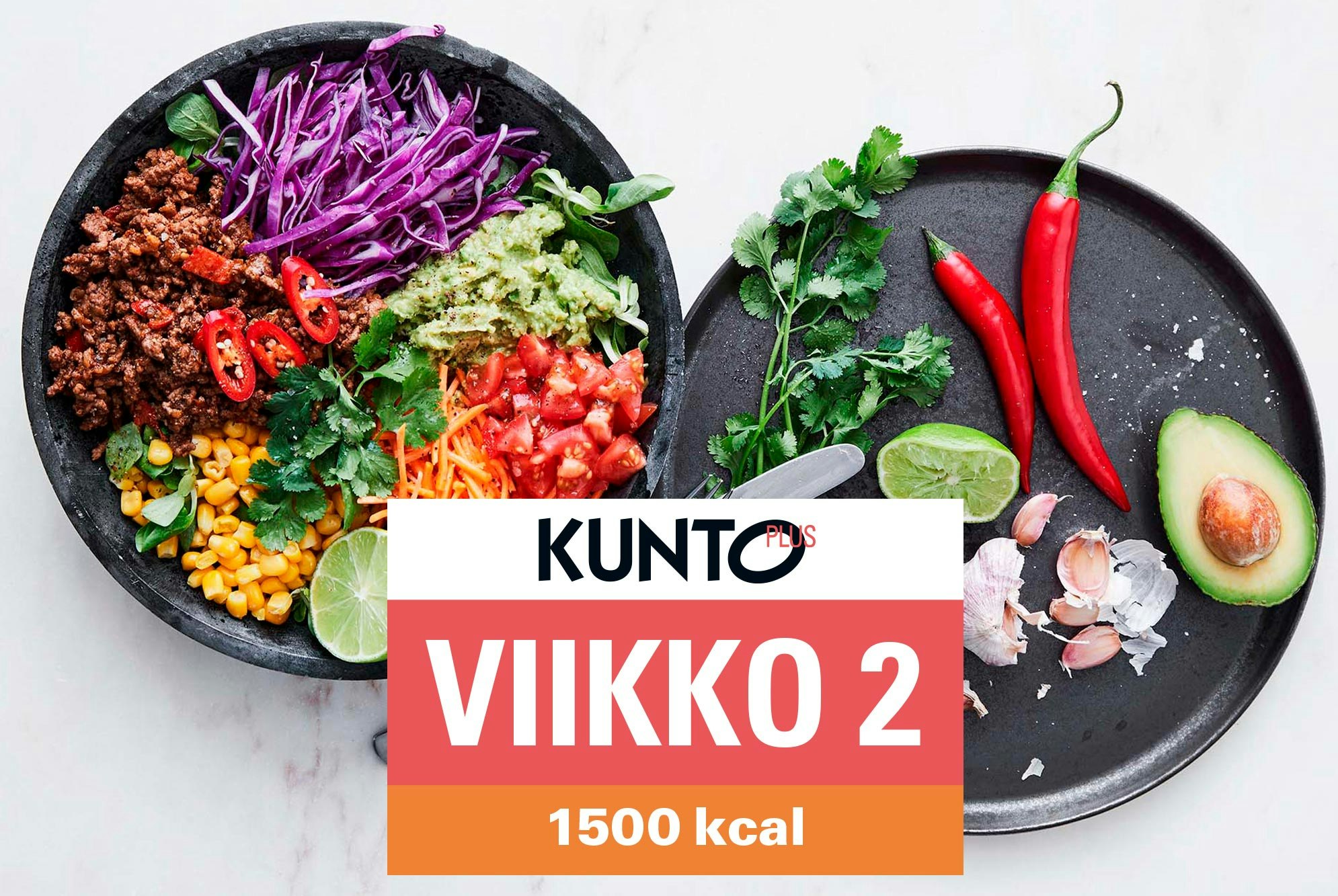 Viikko 2 • Ruokavalio 1500 kcal | kuntoplus.fi