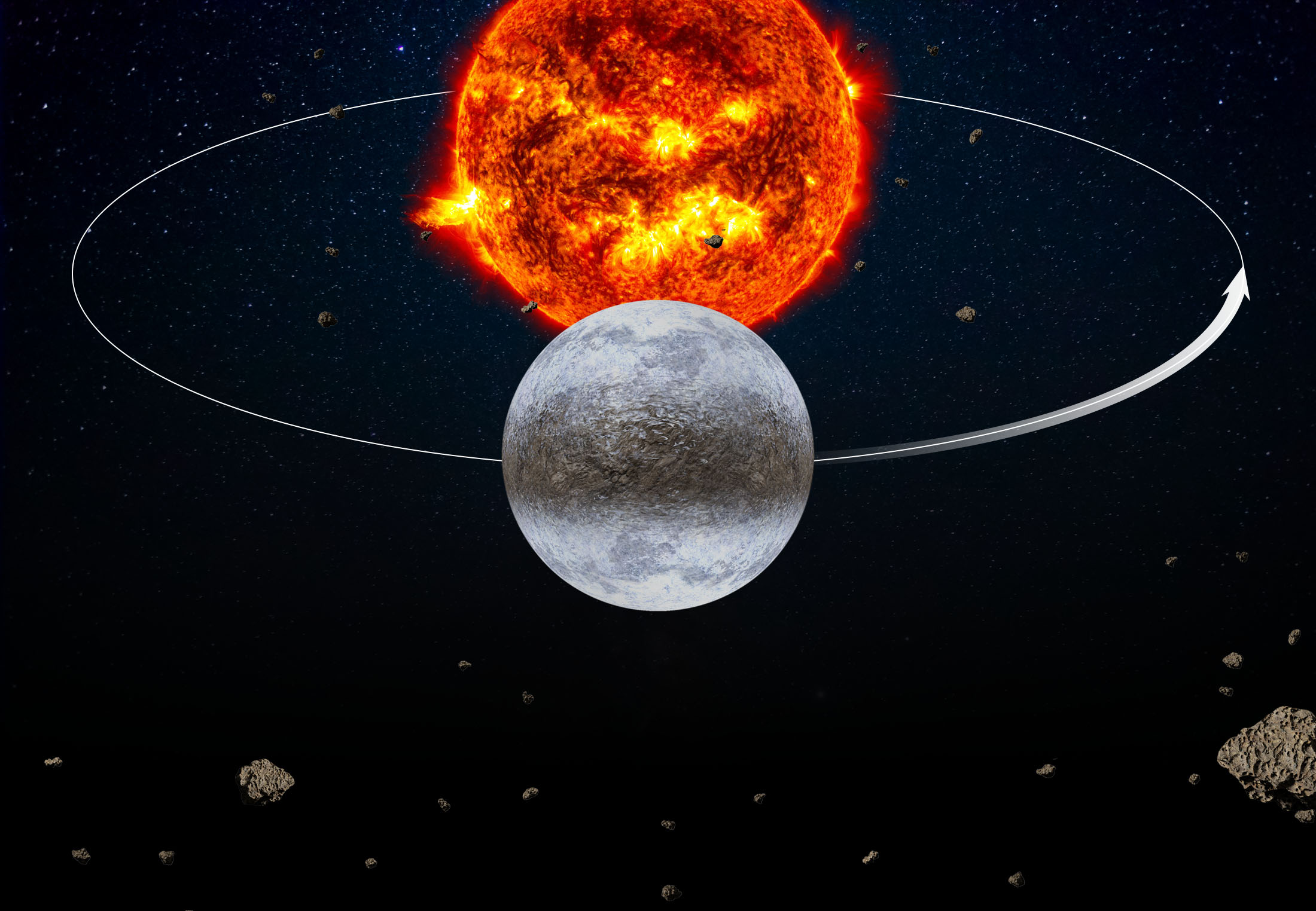 Mars I Solsystemet Ny Tes: Jorden Kan Ha Haft Ringar Precis Som