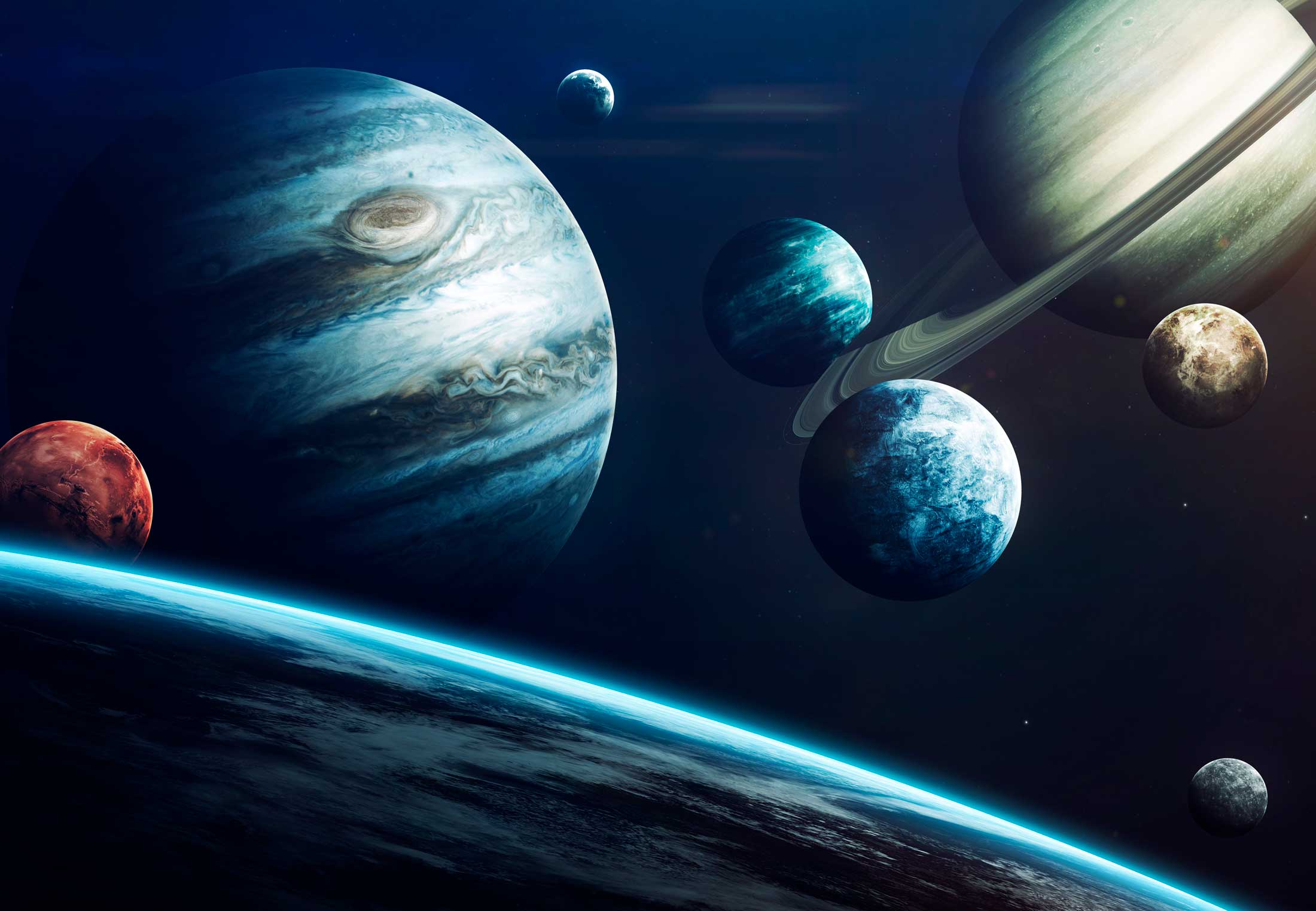 Planeettojen järjestys Aurinkokunnassa | tieku.fi