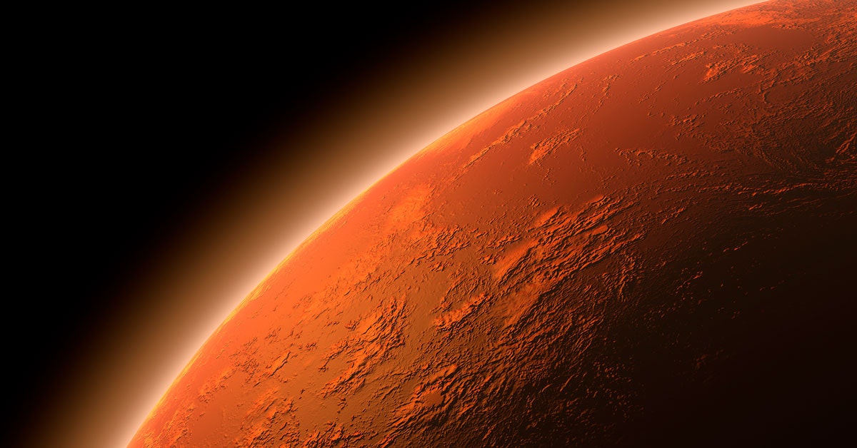Mars’ early atmosphere may be hidden in the planet's surface ...