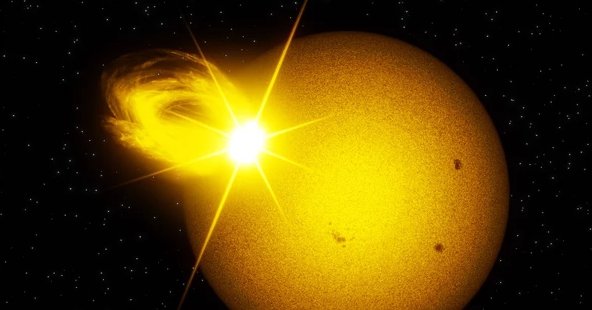 Like kraftig som en billion hydrogenbomber: Kraftig energiutladning fra ...