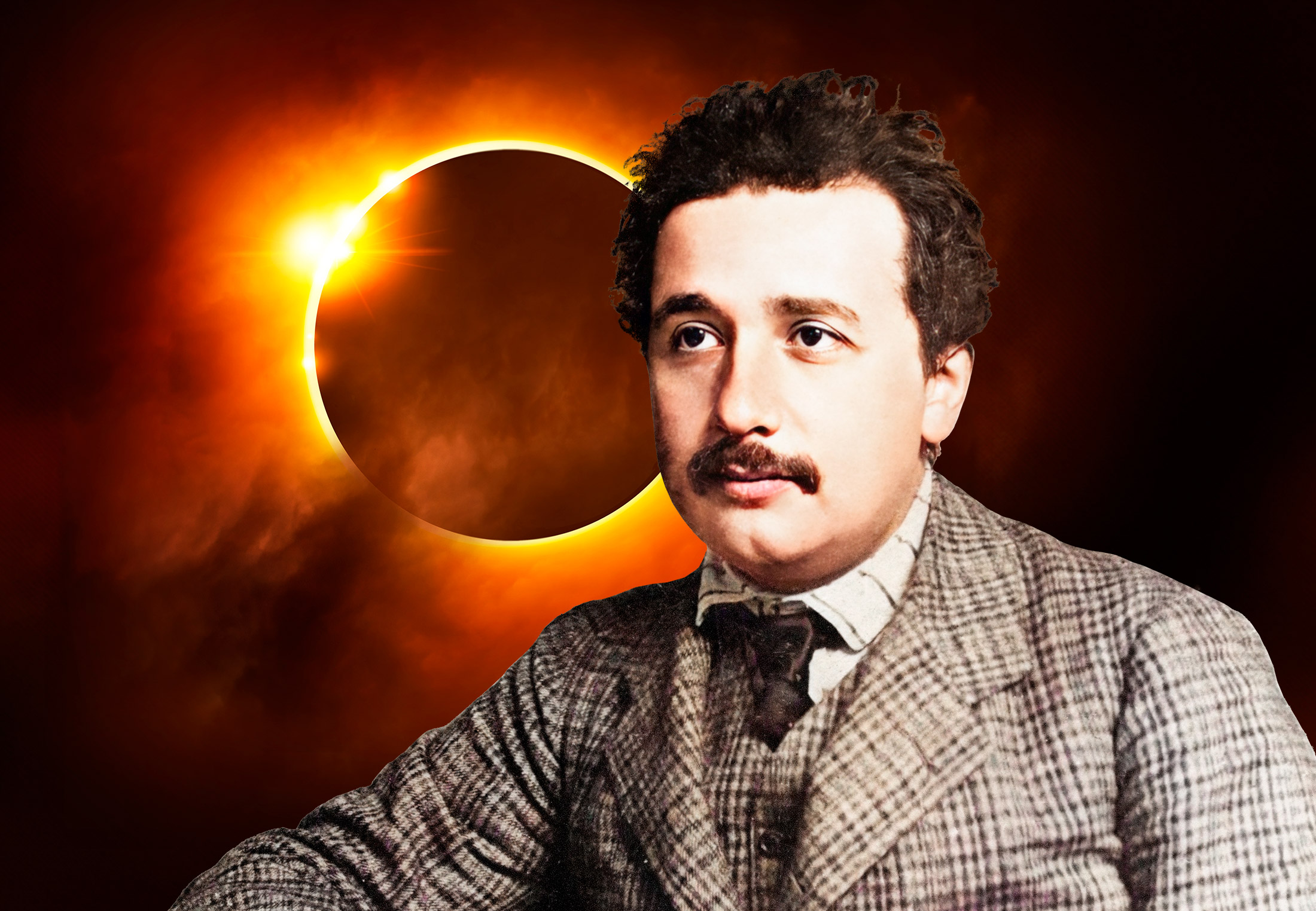 Albert Einstein Rokende Kleuren